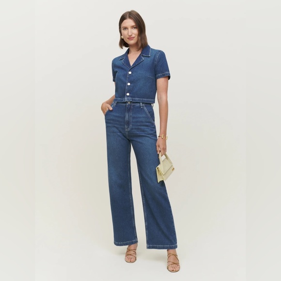 Reformation | Pants & Jumpsuits | Reformation Nava Denim Set | Poshmark